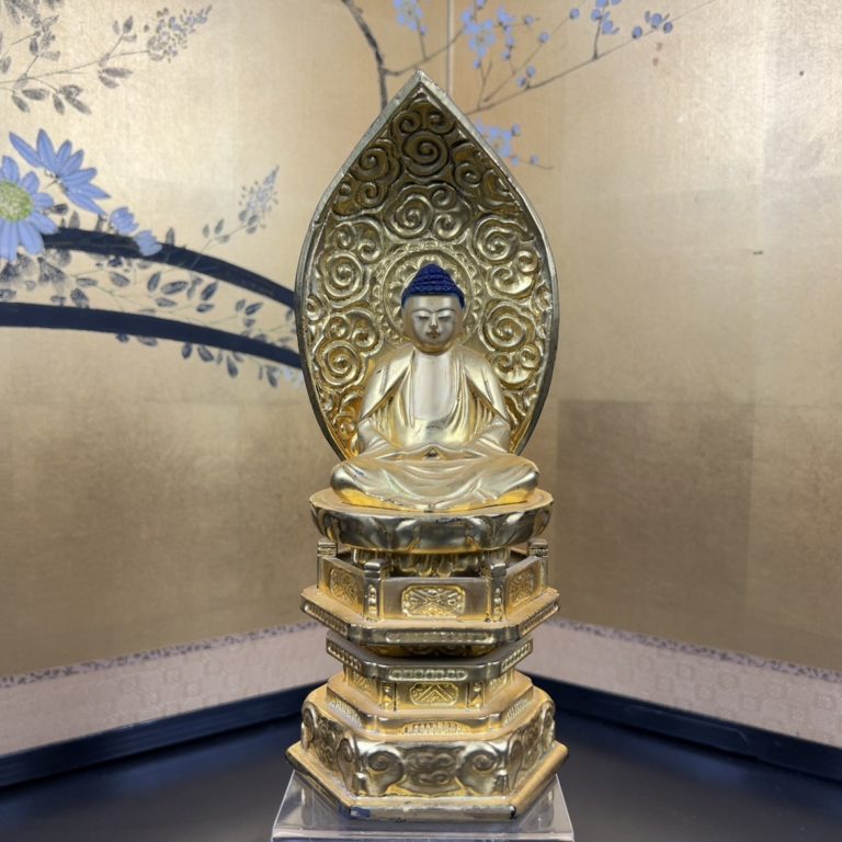 Sculpture bouddha Amida en méditation - Fin Shōwa XXe s. - KOGEIYA ...