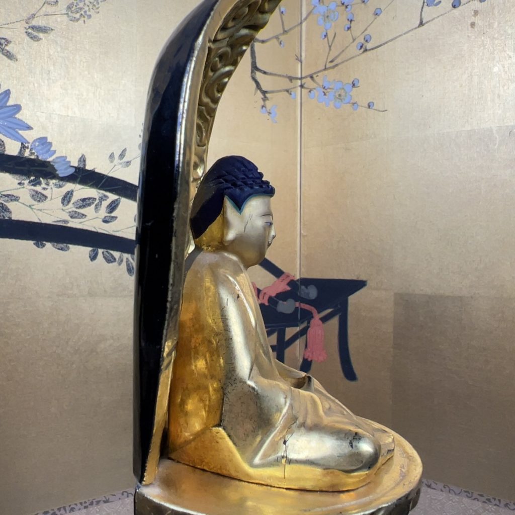 Sculpture bouddha Amida en méditation - Fin Shōwa XXe s. - KOGEIYA ...